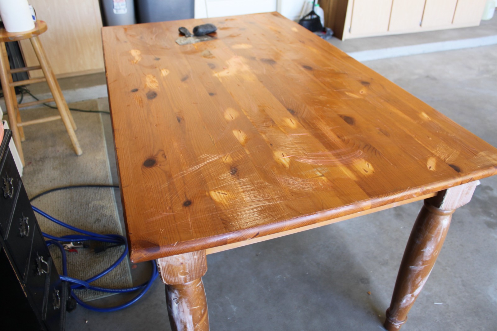 Reinvented Treasures, Inc.: Rustic Turquoise Table or Desk
